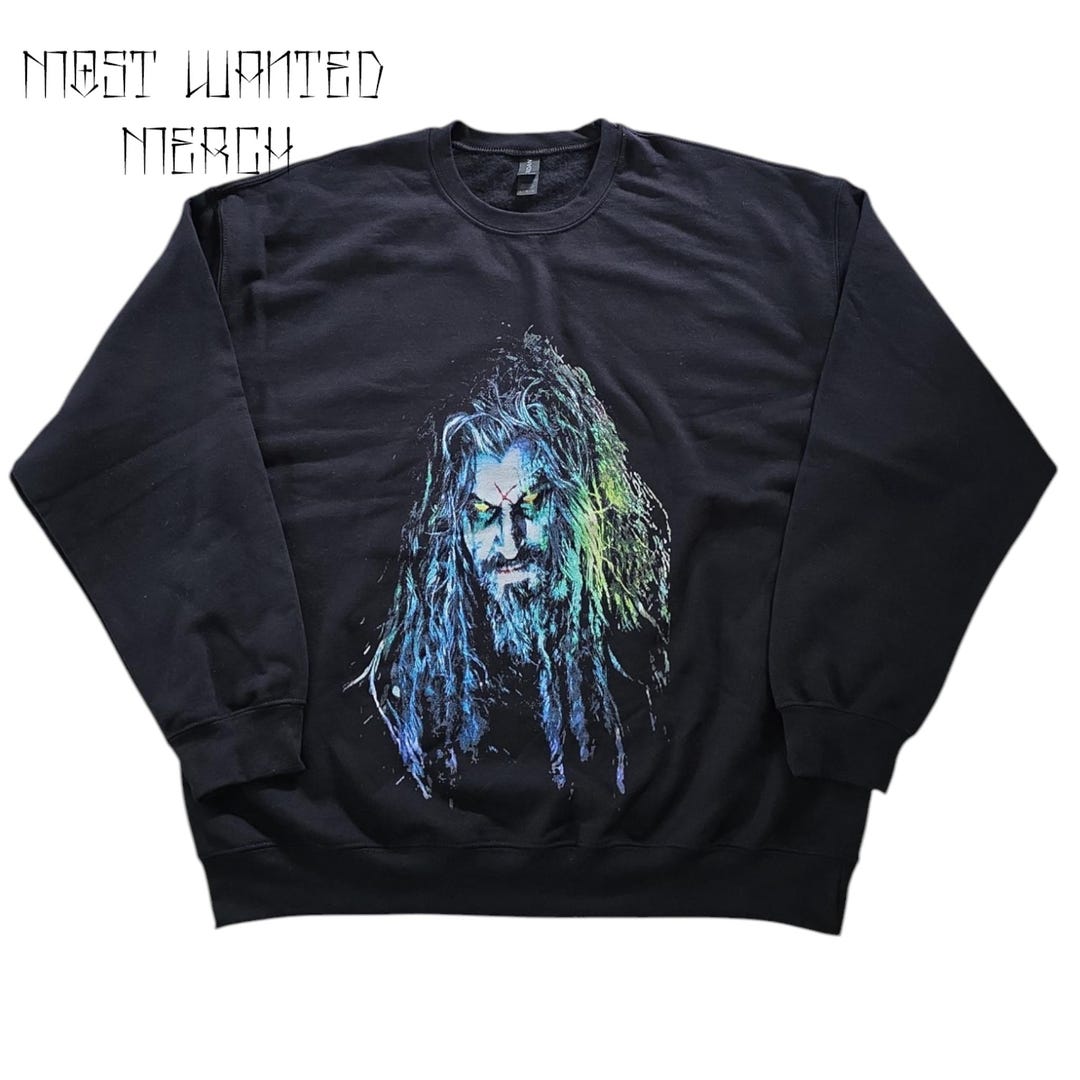 Rob Zombie Jumbo Print Sweatshirt | Officially Licensed Merch - Etsy