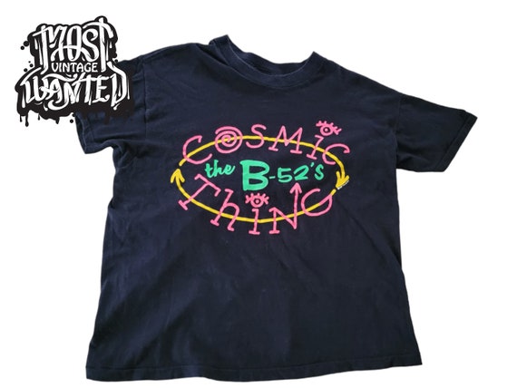 Vintage 1980s The B-52's "Cosmic Thing" Tour T-shirt. - Gem