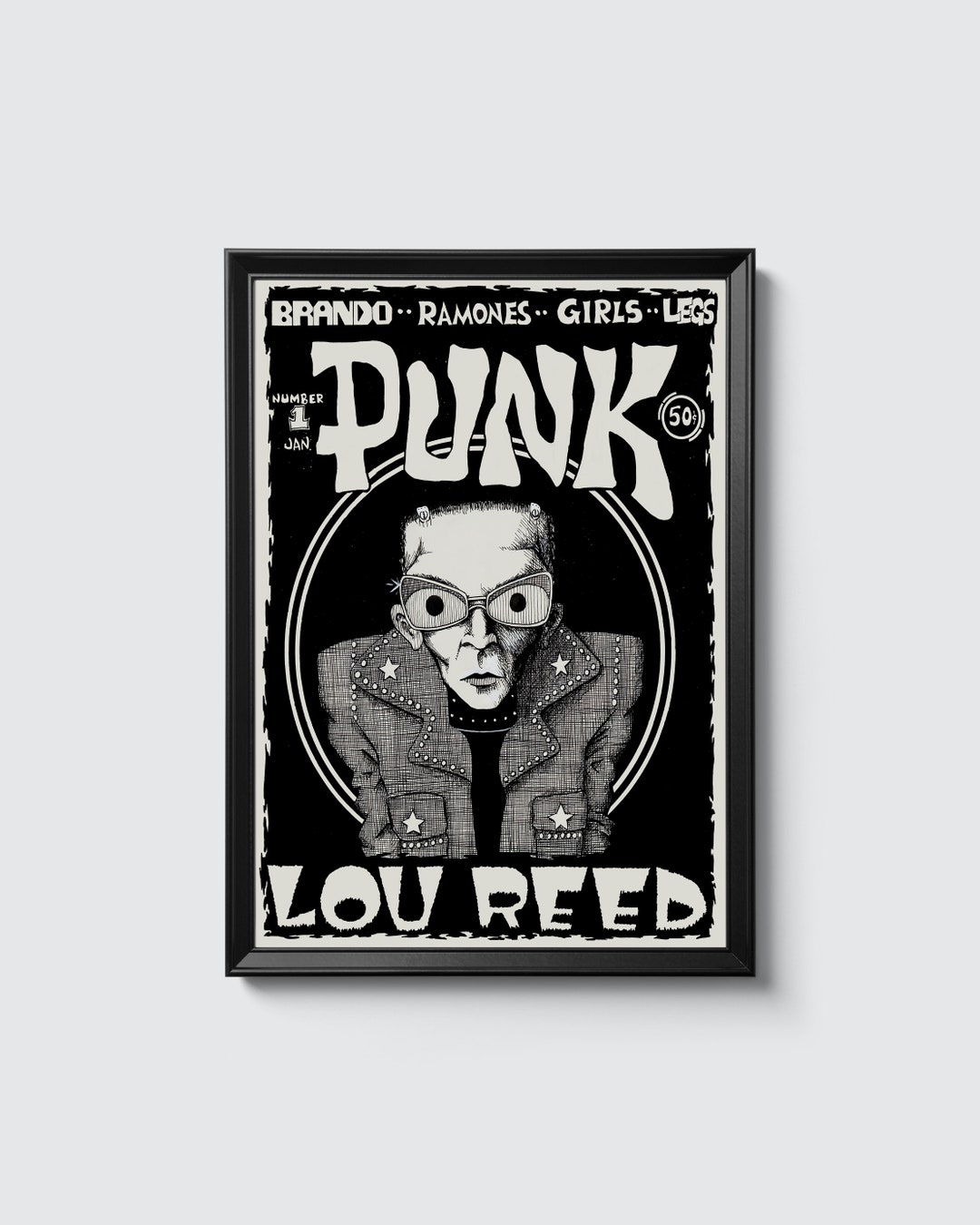Poster: Lou Reed V.1 Punk Reprint 11x14 or 11x18 - Etsy