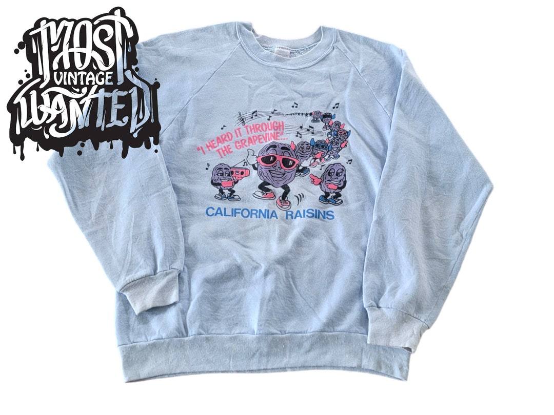 Vintage 1980s California Raisins Grapevine Sweatshirt. - Etsy UK
