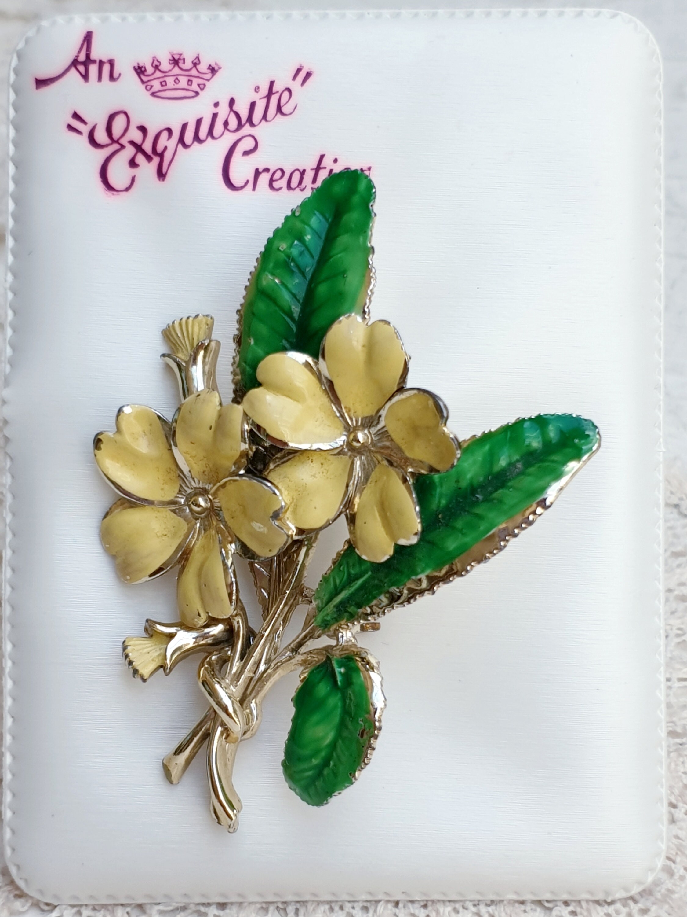 EXQUISITE Birthday Flower Series 1950s Vintage Extra Large Primrose ...