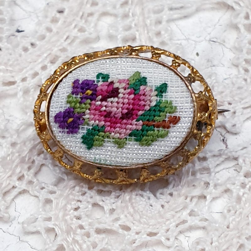 Petit Point Embroidery - Etsy