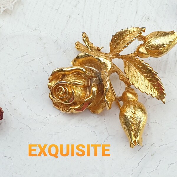Brooch Signed "exquisite" - Etsy