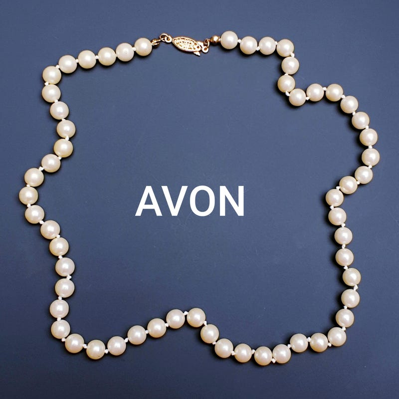 Avon Pearl Necklace - Etsy