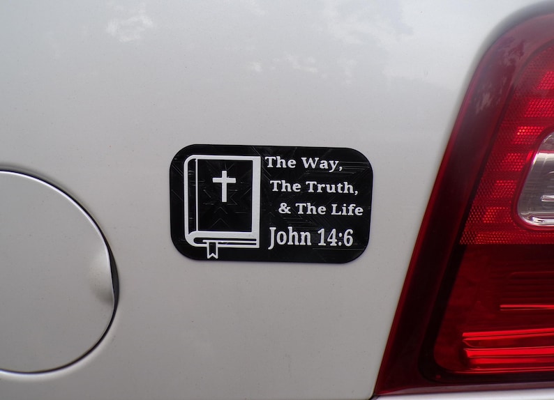 John 14:6 Magnet | 3D Printed Bible Verse, Christian Gift - Etsy