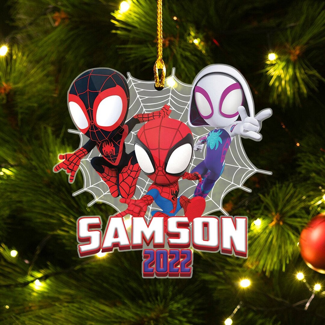 Personalized Spidey and His Amazing Friends Ornament Custom - Etsy