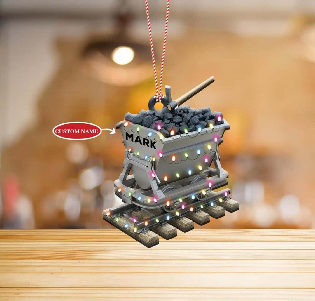 Personalized Coal Miner Christmas Ornament Coal Miner - Etsy