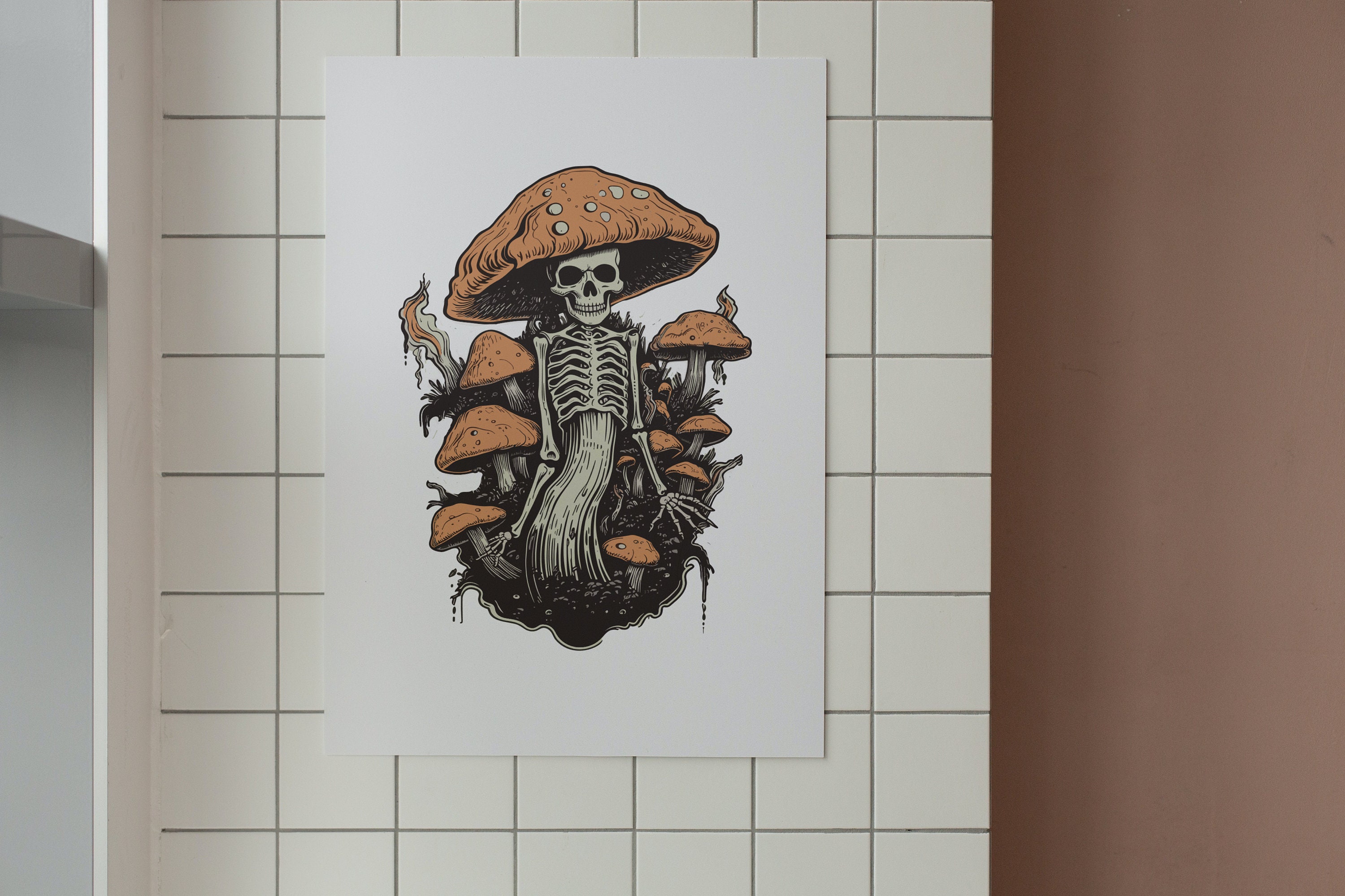 Down to Earth Svg, Skeleton Mushroom Png, Skull Svg, Mushroom Svg ...