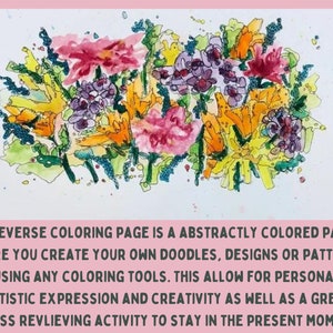 Printable Reverse Coloring Pages, 8.5x11 Backwards Coloring Book, Adult ...