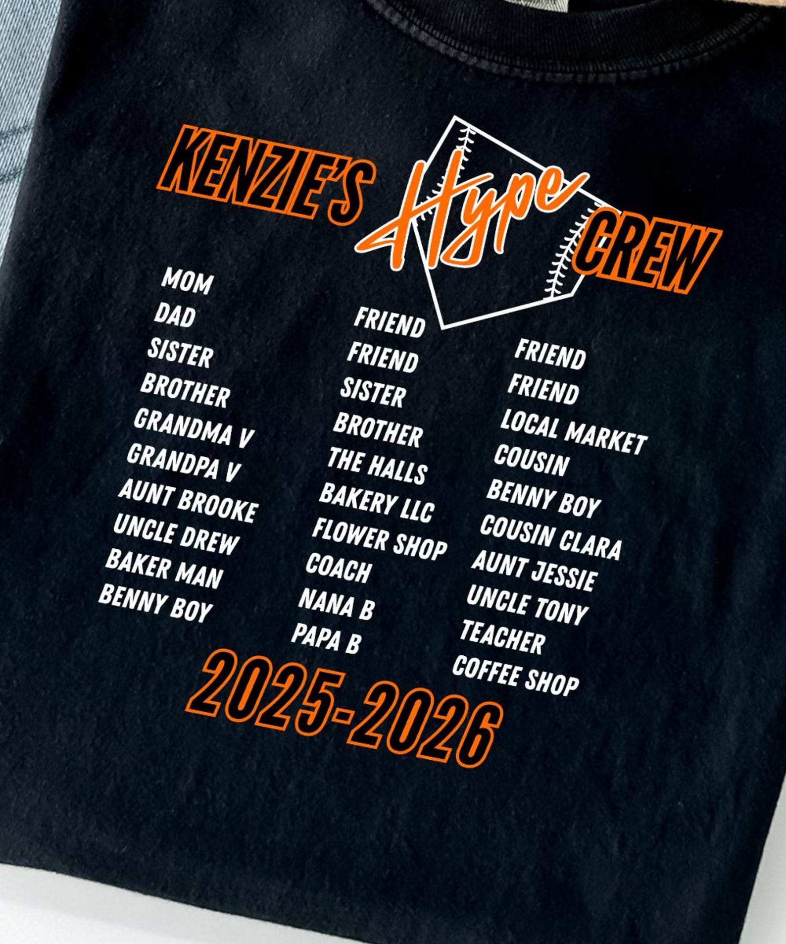 Personalized Sports Fan Hype Crew Template: Custom T-shirt Design ...