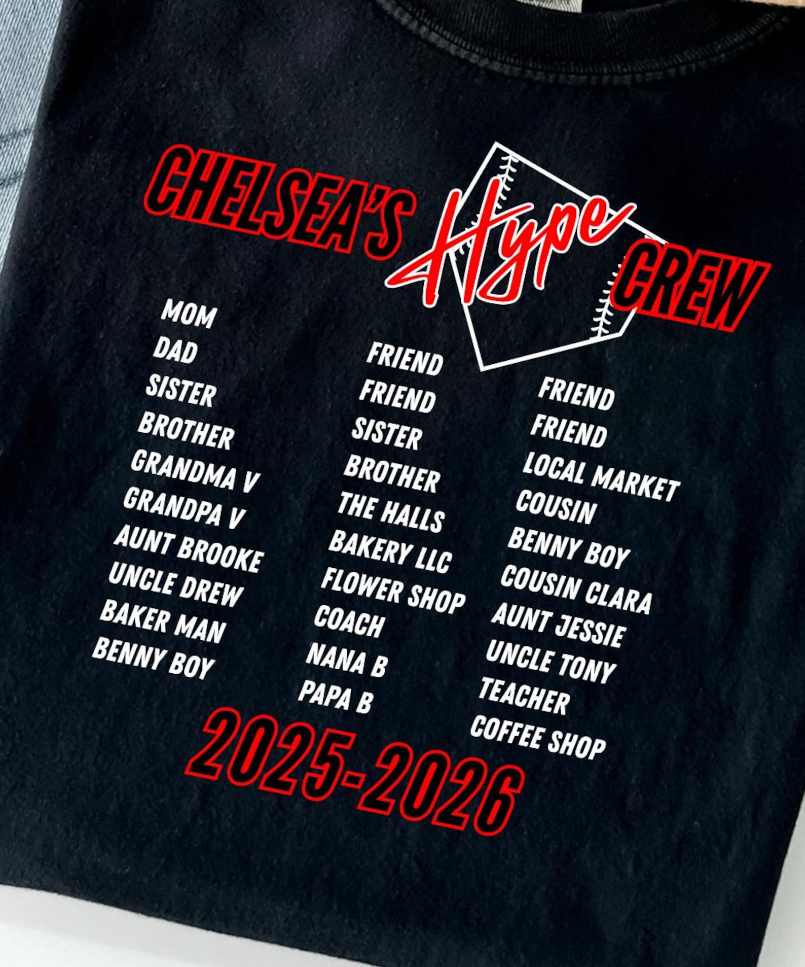 Personalized Sports Fan Hype Crew Template: Custom T-shirt Design ...