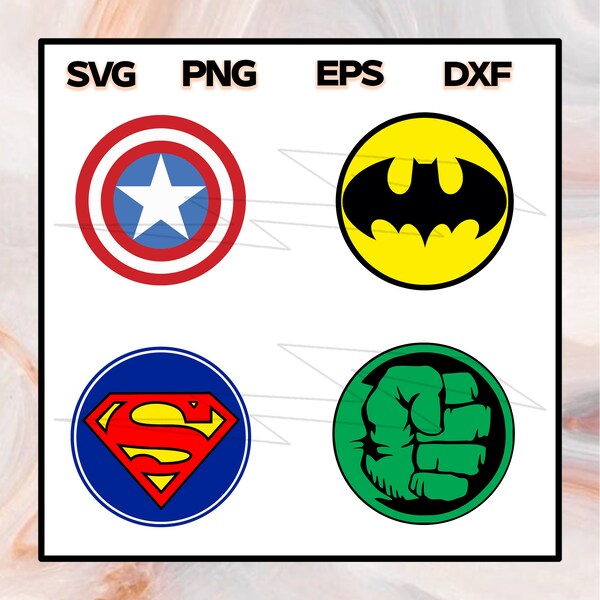 Superhero Logo Svg - Etsy