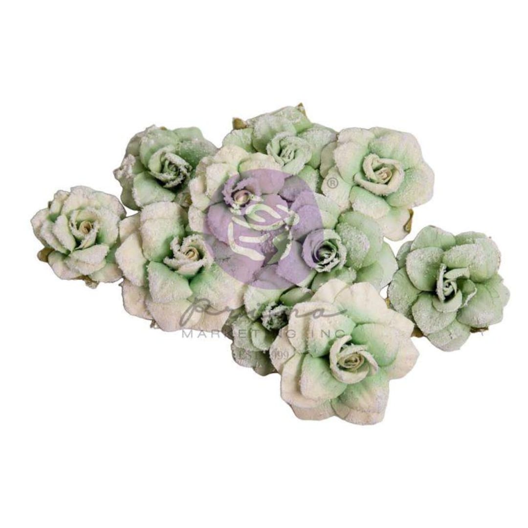 Prima the Home Baker Collection Flowers – Mint Chip Roses – 10 Pcs - Etsy