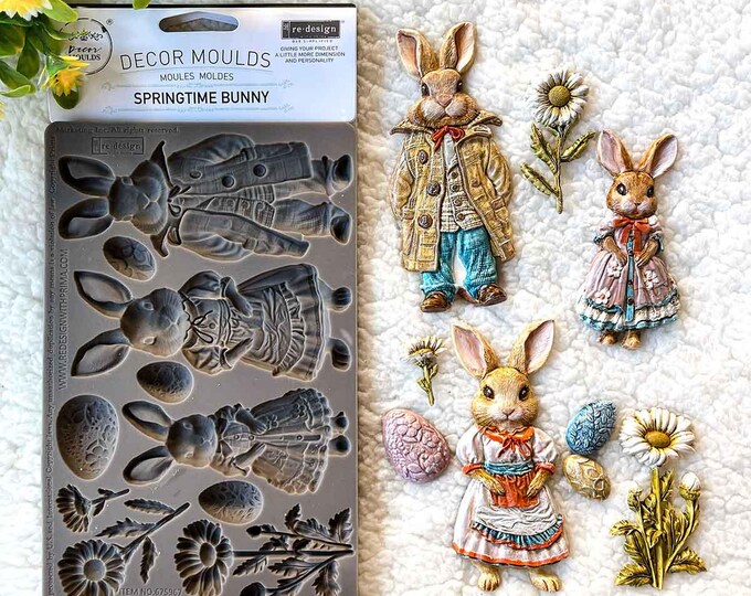 Prima Decor Moulds® – Springtime Bunny - Etsy