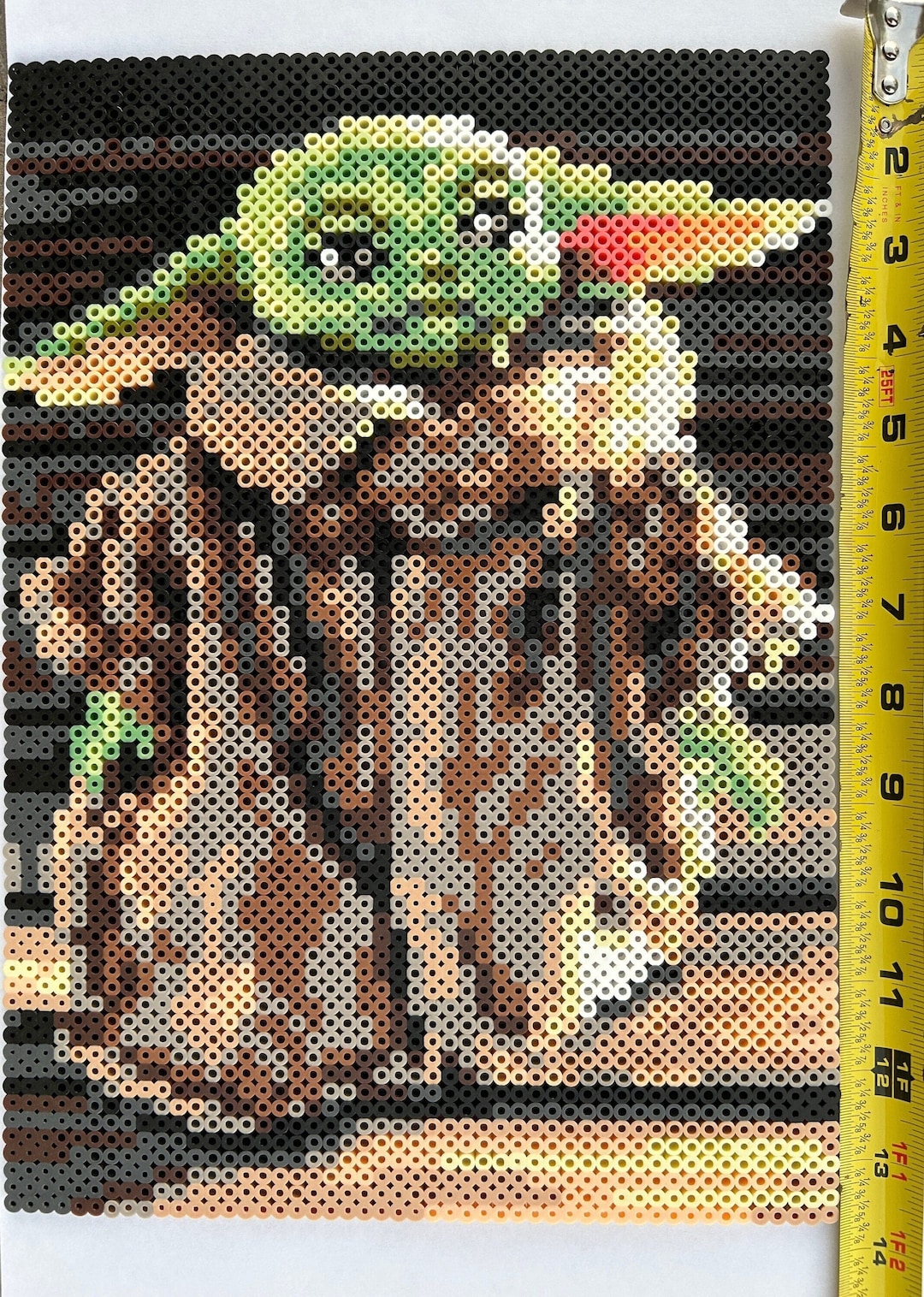 Star Wars Mandalorian Grogu Baby Yoda Perler Art - Etsy