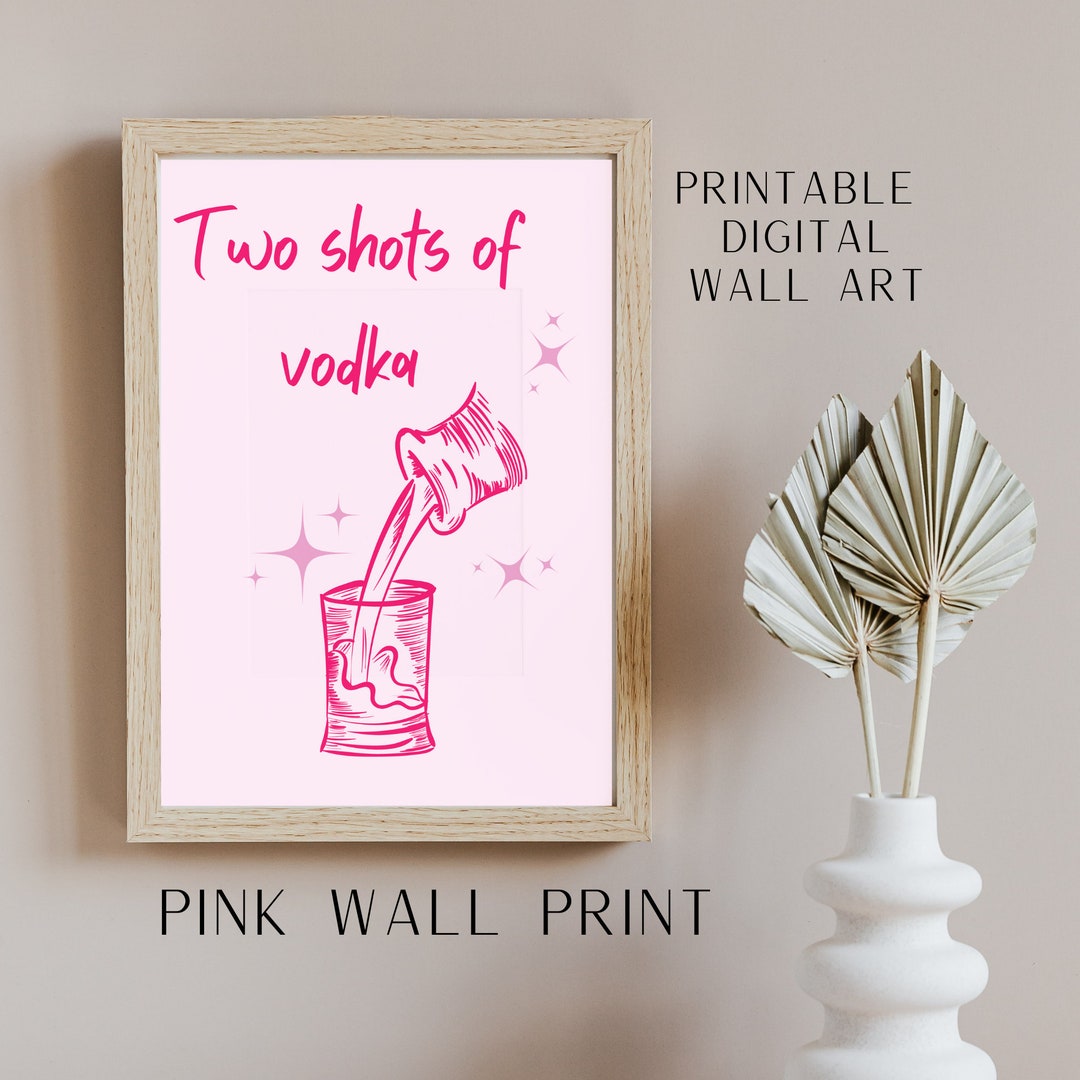 Signature Drink Sign Funny Alcohol Print Liquor Wall Art Modern Bar ...