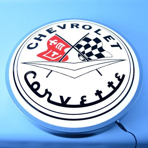CORVETTE Flags 15 Inch Backlit LED LIGHTED Sign - Etsy