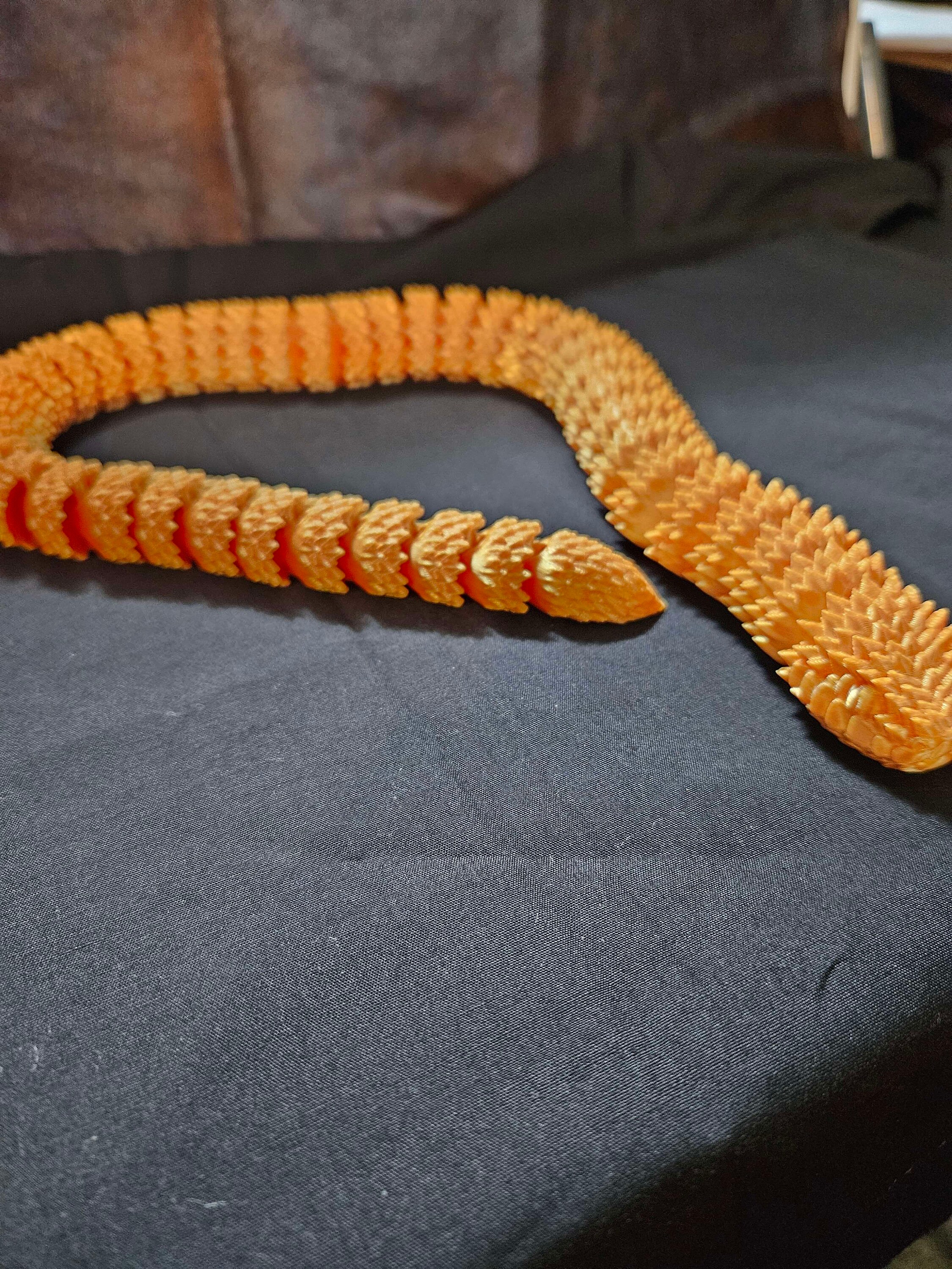 3d Printed Articulated Rock Snake - Etsy