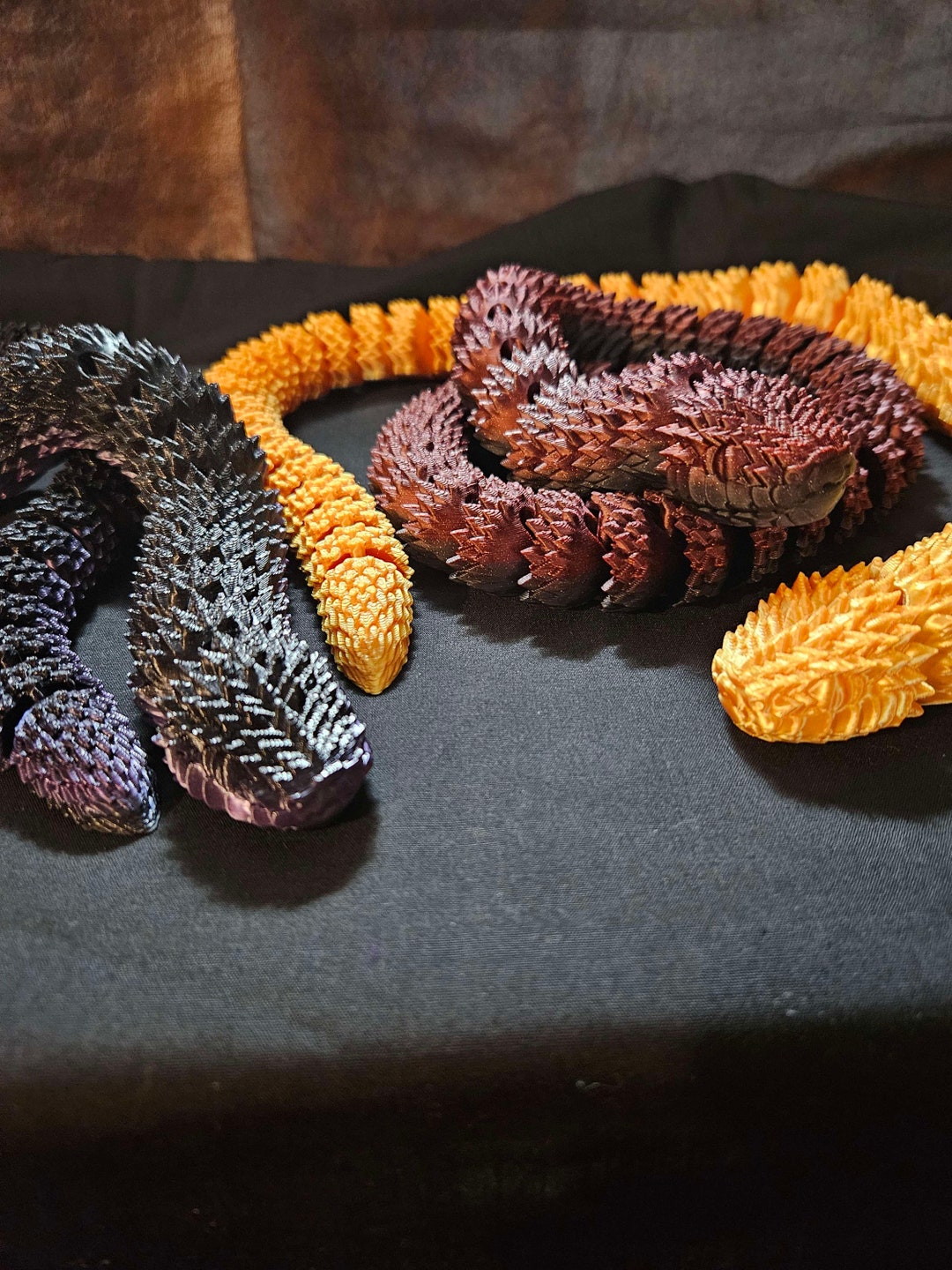 3d Printed Articulated Rock Snake - Etsy