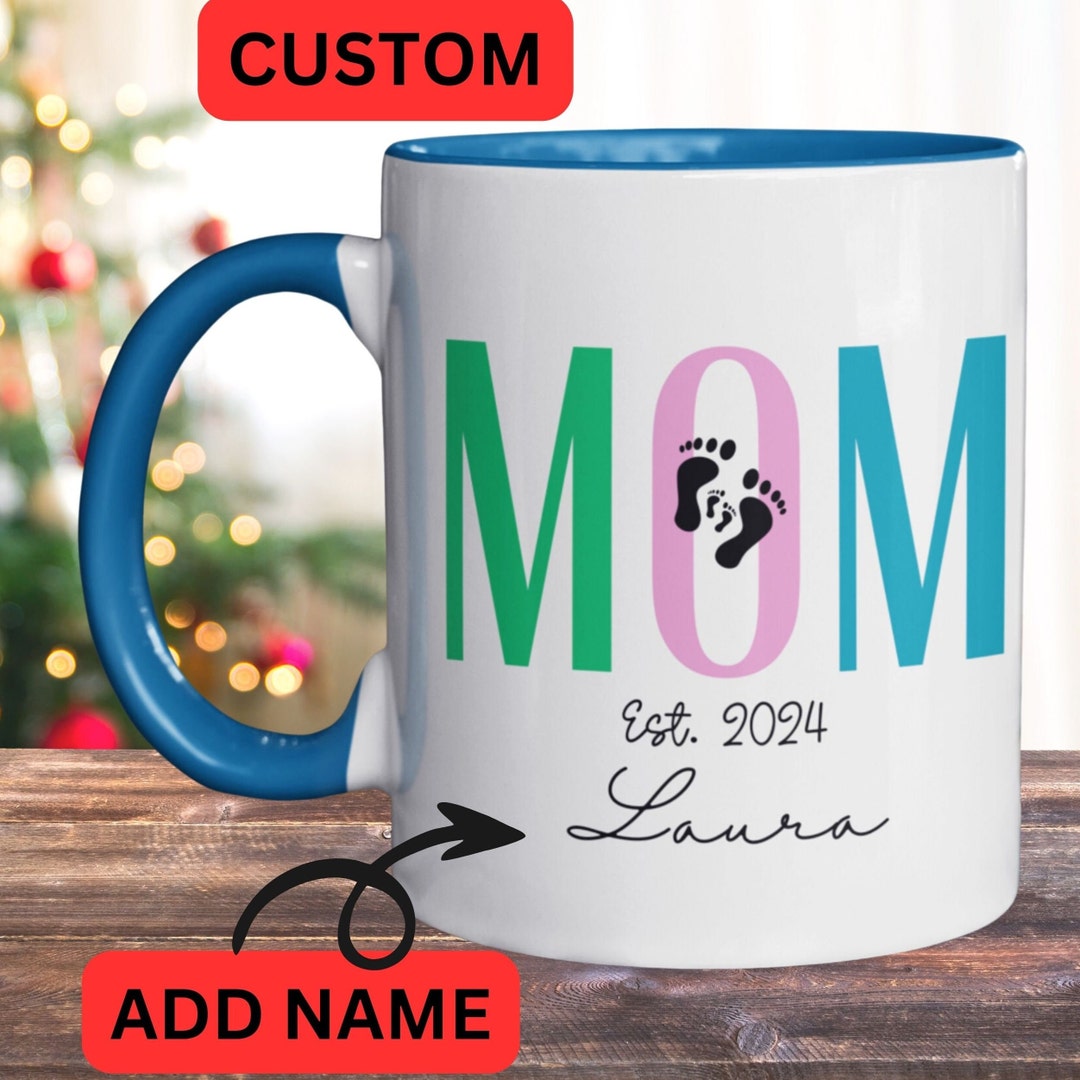 Custom Mother's Day Expecting Mom Coffee Mug, New Mom Custom Gift, Cute ...