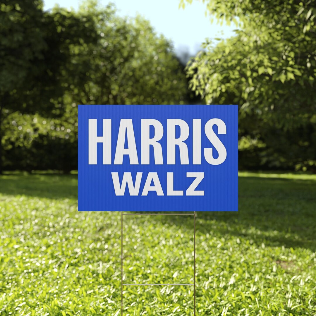 Kamala Harris Sign Yard Kamala Yard Sign Tim Walz for President 2024 ...