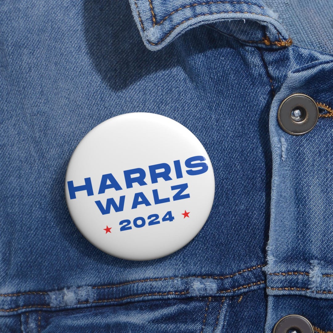 Buy Kamala Harris Button Pin Harris Tim Walz 2024 President Lapel Pin ...