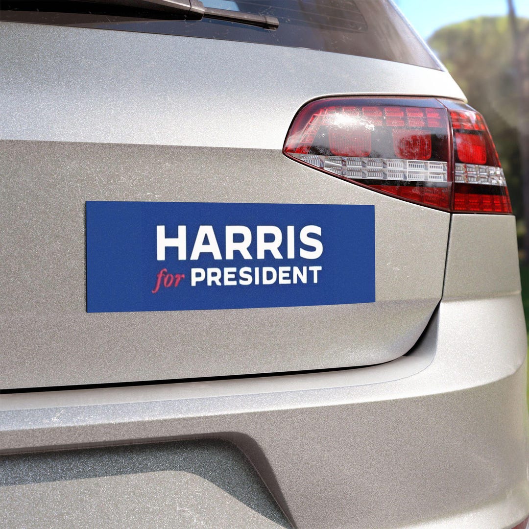 Kamala Harris for President 2024 Election Campaign Car Bumper Magnet - Etsy