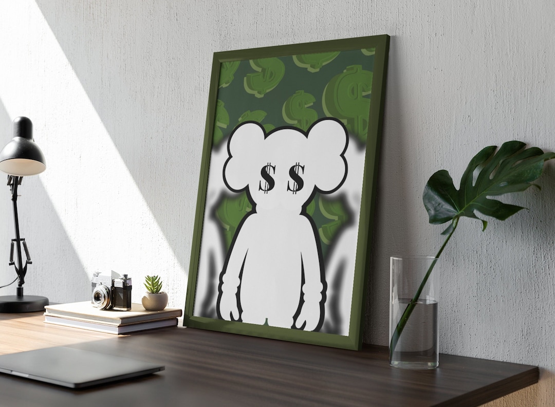 KAWS Money Maker - Printable Wall Art - Digital Money Prints - Instant ...