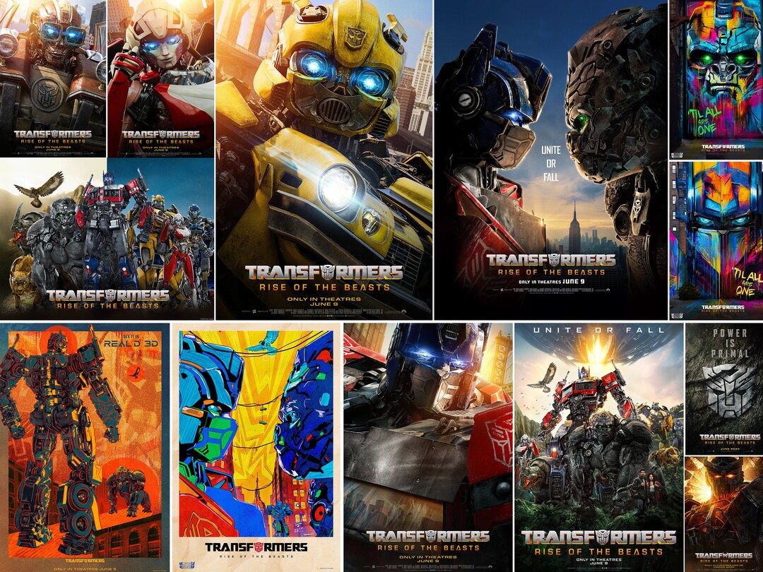Five Movie Posters Set High-resolution Jpg Images Instant - Etsy