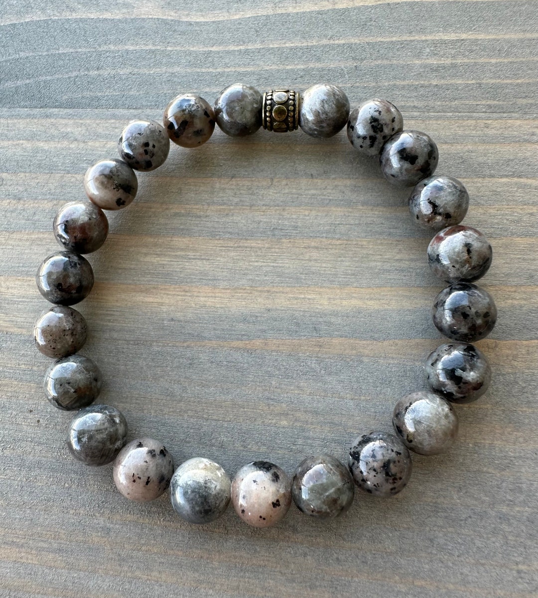 Natural Gemstone- Yooperlite Bracelet - Etsy