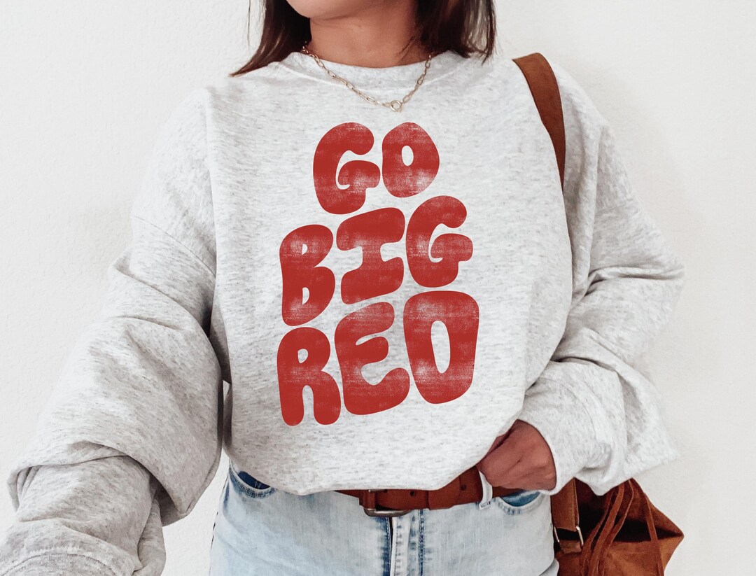 Go Big Red Crewneck Sweatshirt - Etsy
