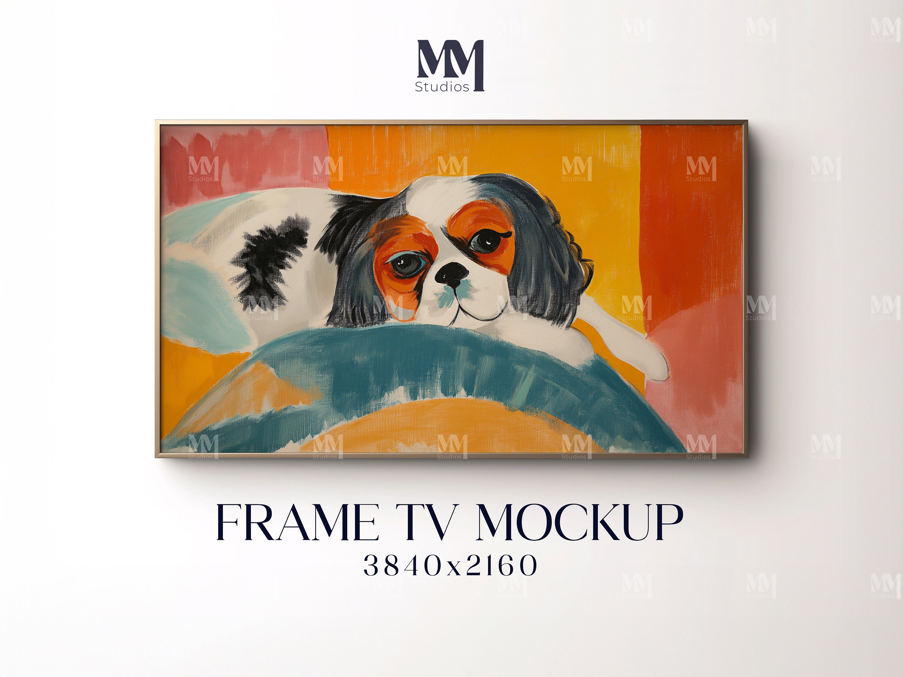 Frame TV Mockup Simple Metal Frame, Frame TV Mockup, Modern Frame ...