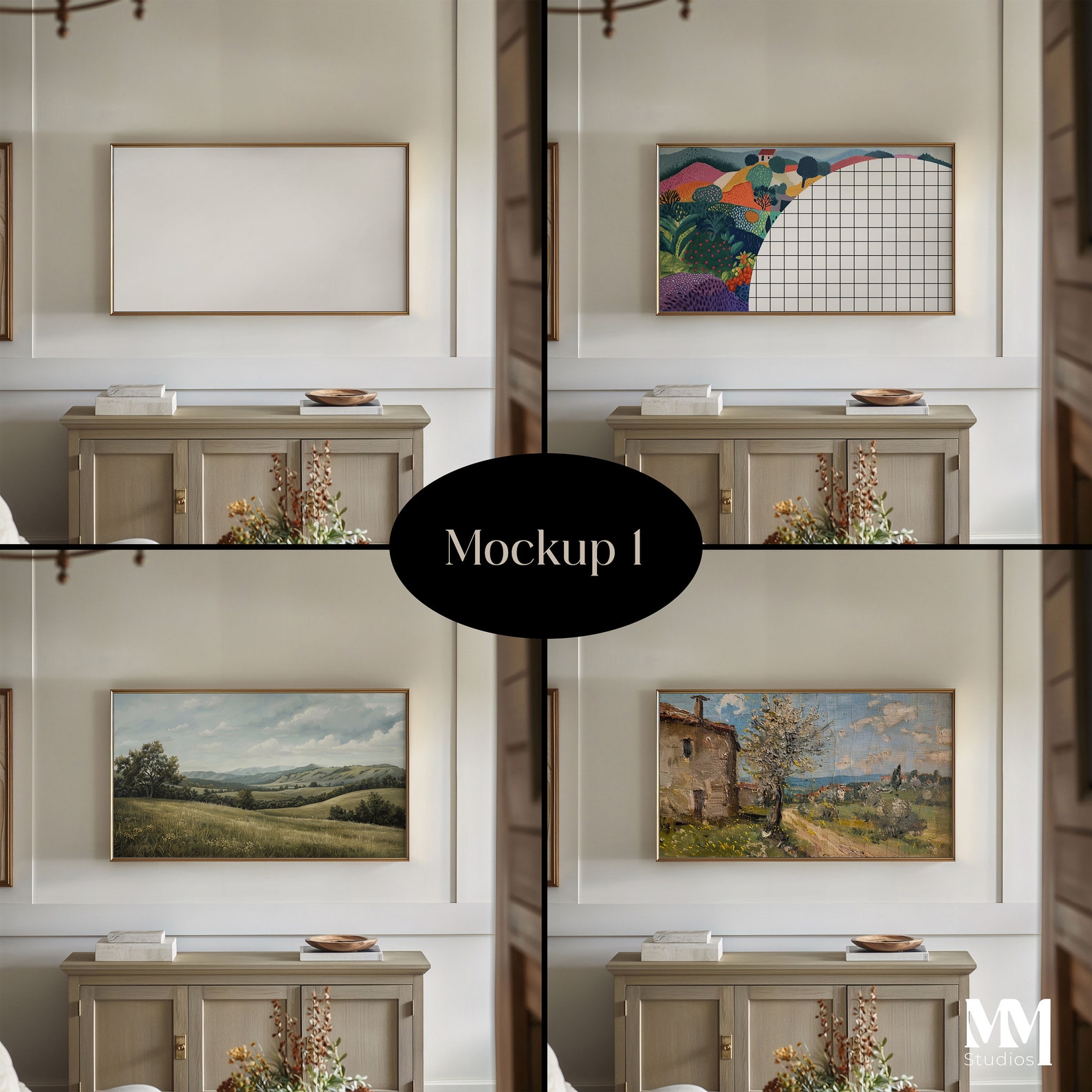Brass Frame TV Mockup Bundle: Antique Inspired (digital Download) - Etsy