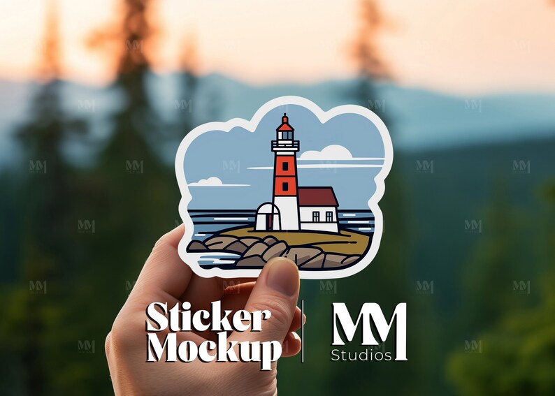 Sticker Mock Up Photoshop Mockup Hand Holding Sticker Smart - Etsy