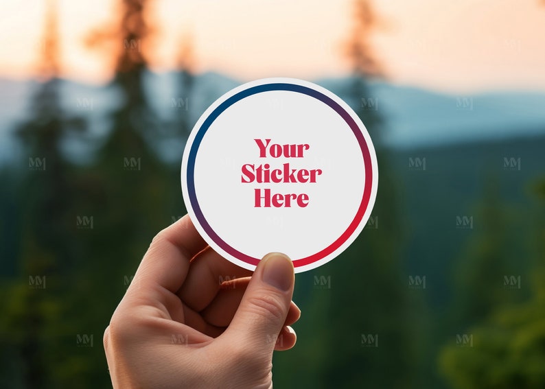 Sticker Mock Up Photoshop Mockup Hand Holding Sticker Smart - Etsy