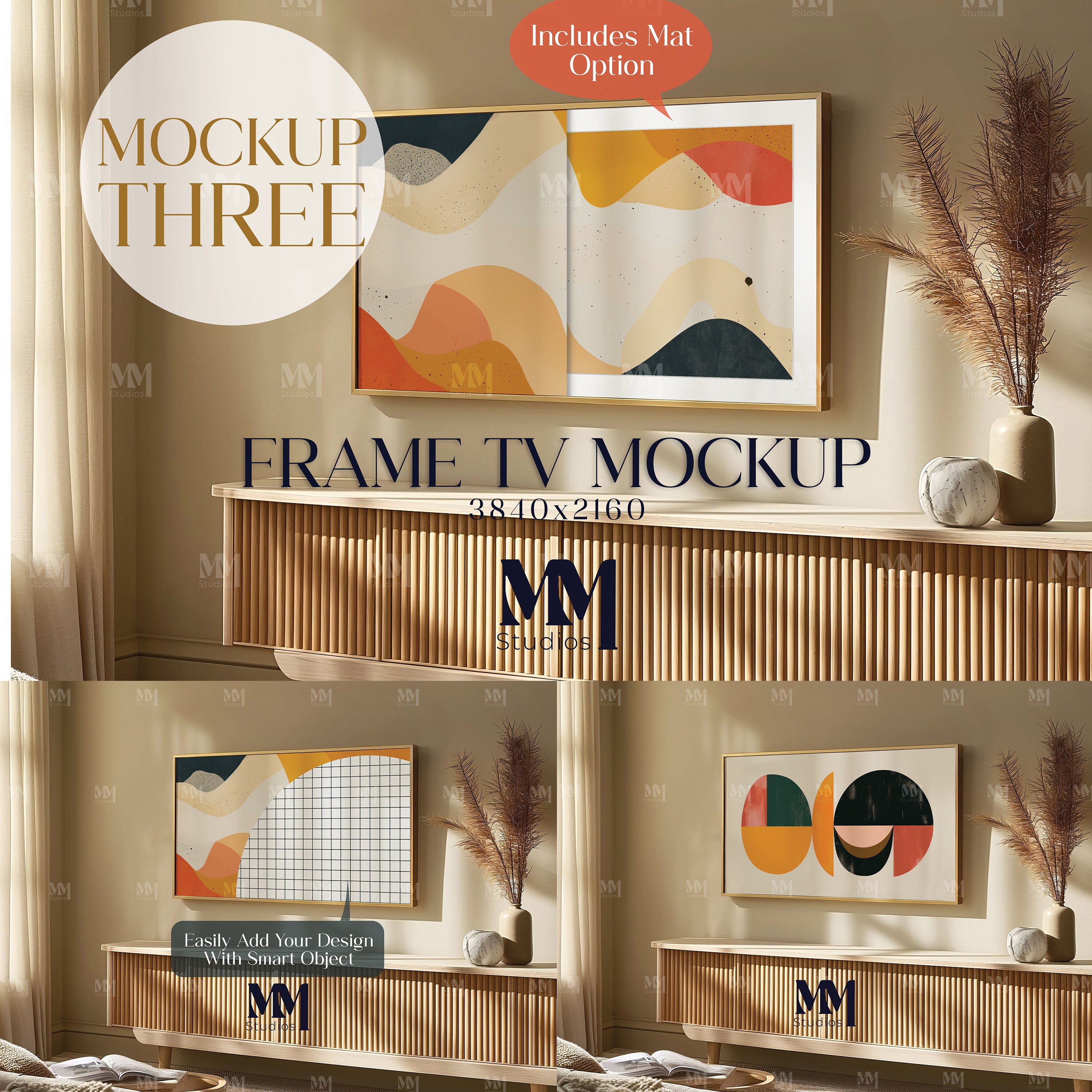 9 Frame TV Mockups Bundle, Frame TV Mockup, Frame, Samsung Frame Tv Art ...