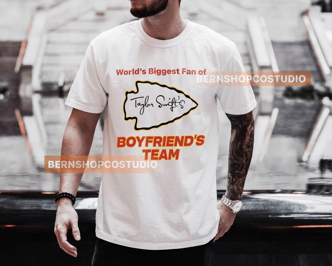 Taylor Swift Boyfriend's Team T-shirt Swiftie World's - Etsy