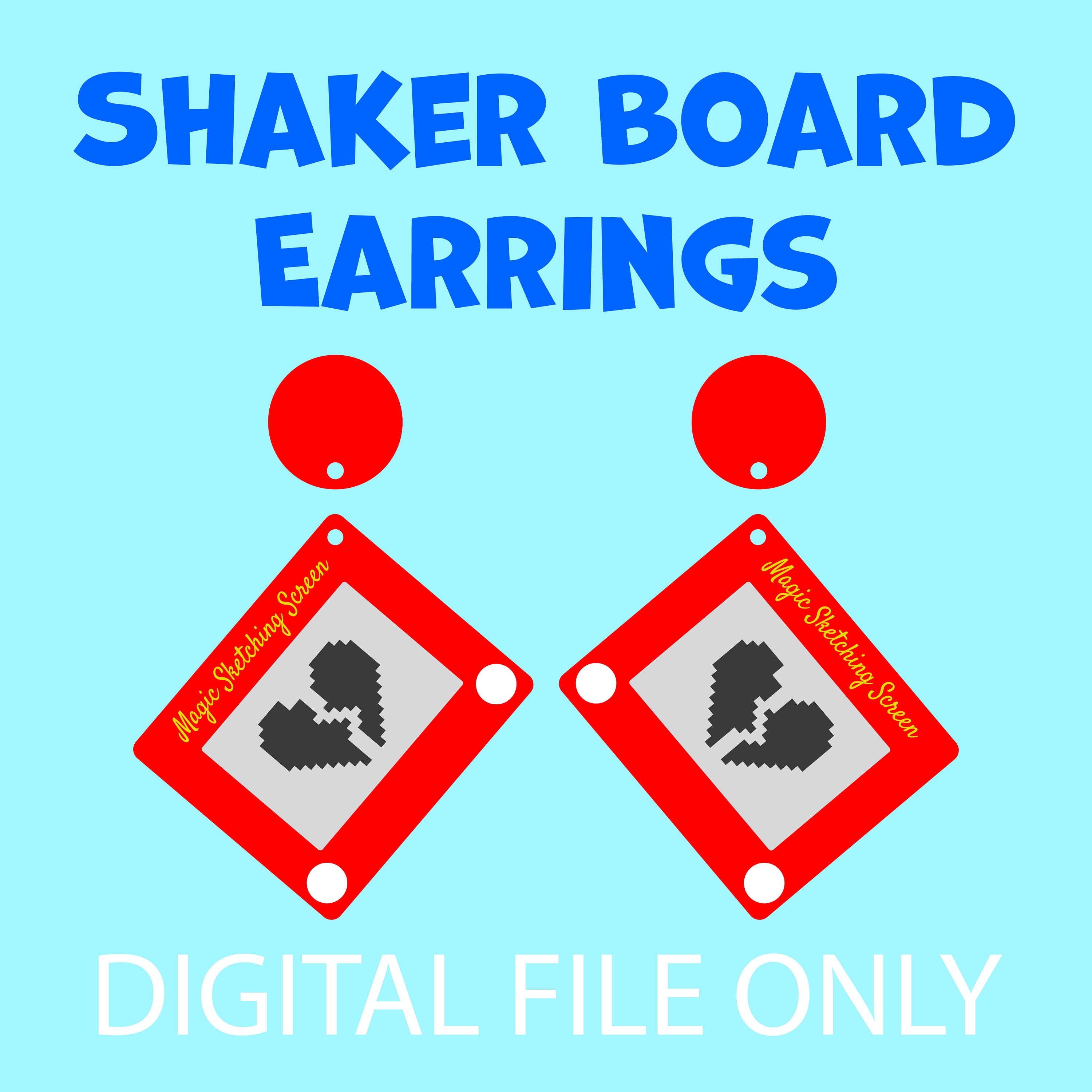 Shaker Board Earring SVG FILE layered - Etsy
