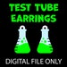 Test Tube Earrings SVG FILE (layered) - Etsy