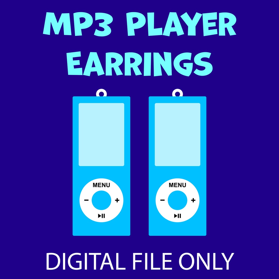 Mp3 Player Earring SVG FILE - Etsy