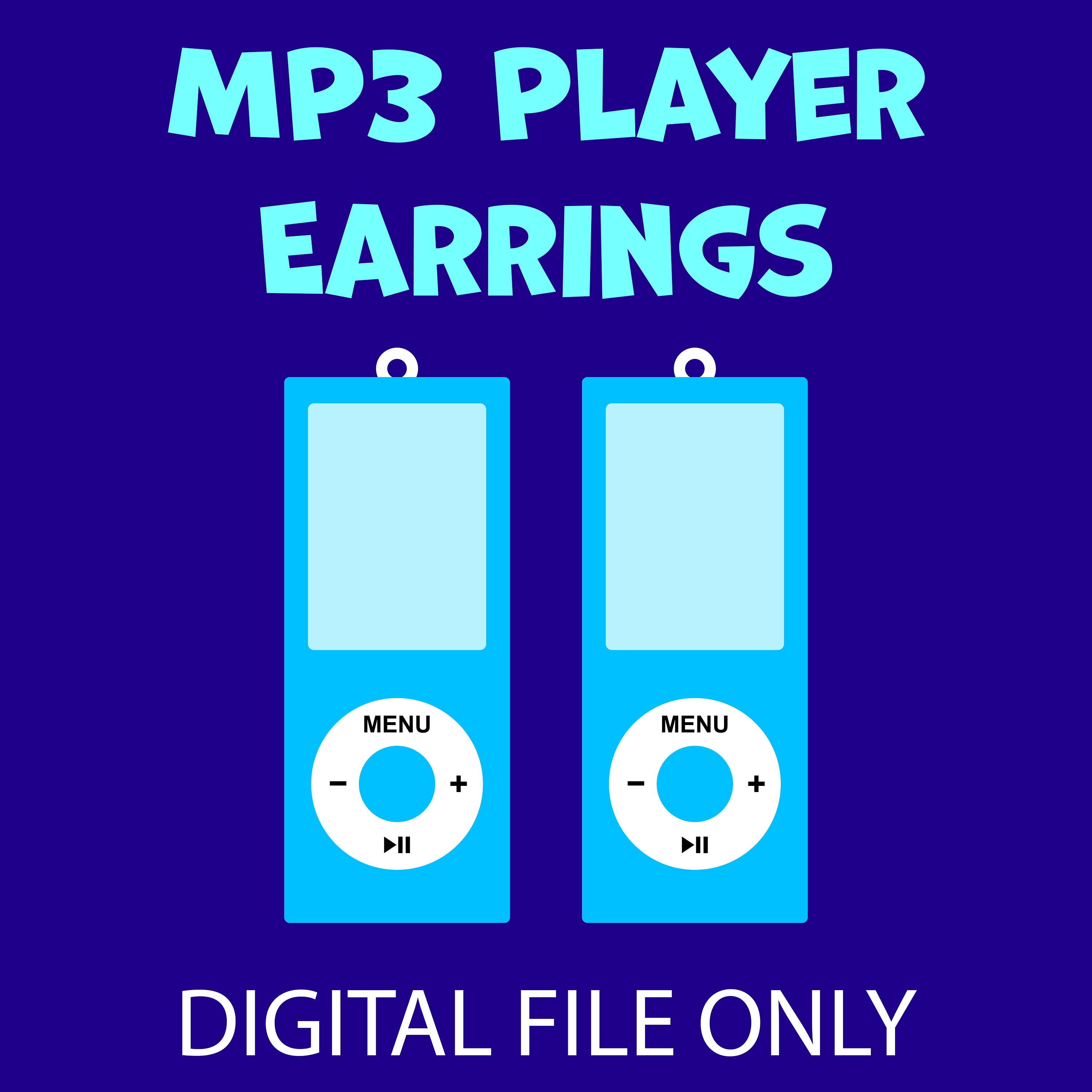 Mp3 Player Earring SVG FILE - Etsy
