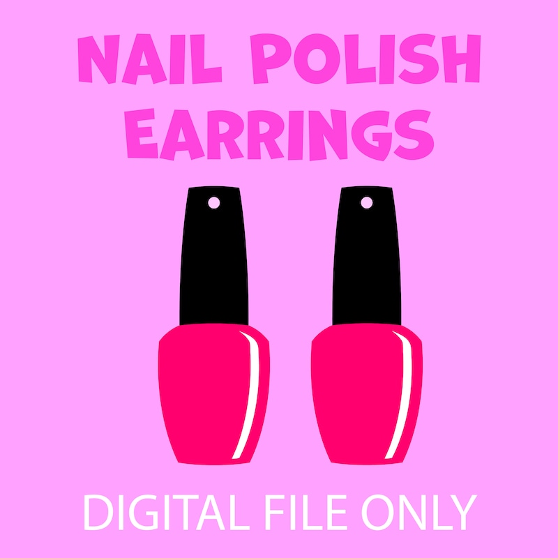 Nail Earrings - Etsy