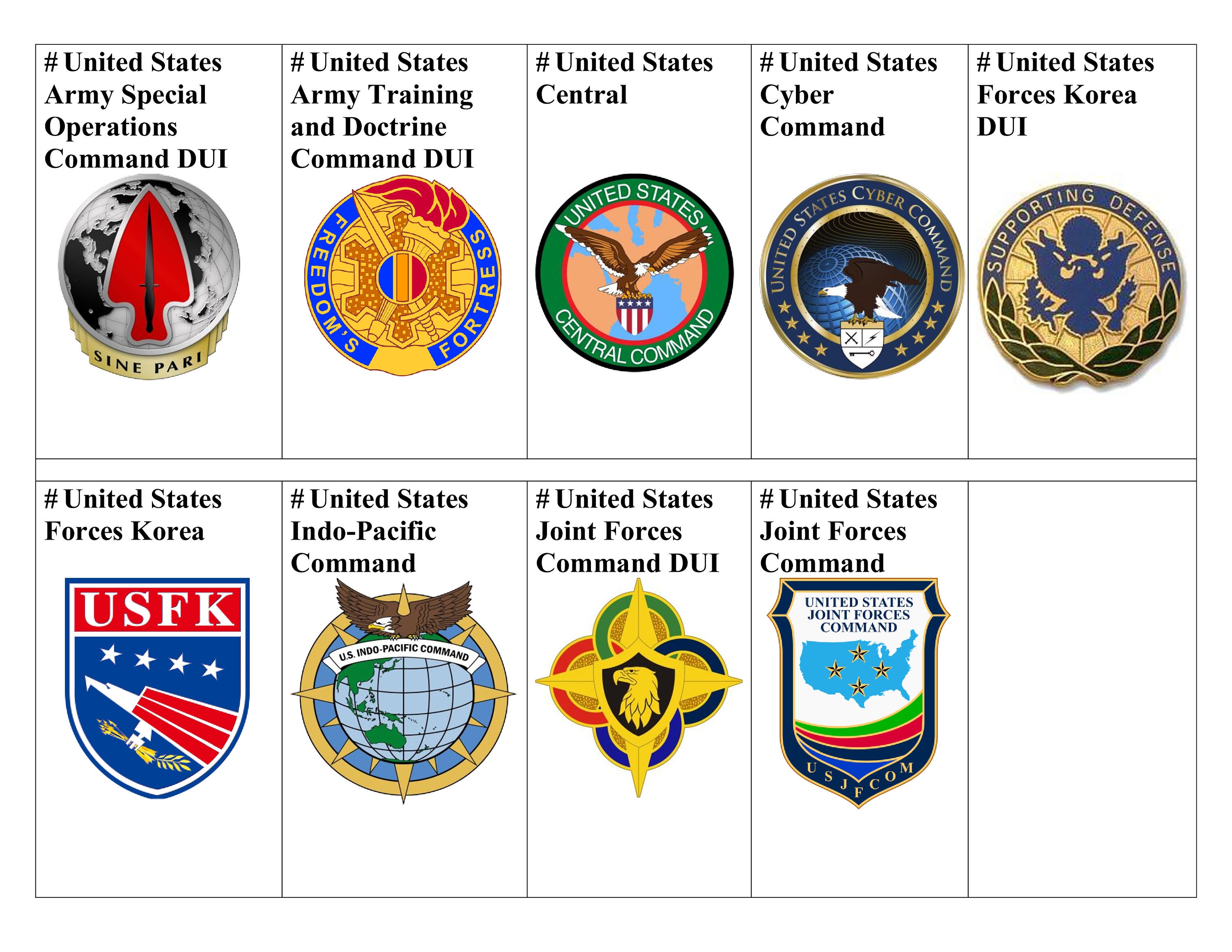 United States Army Special Operations Command DUI Training - Etsy