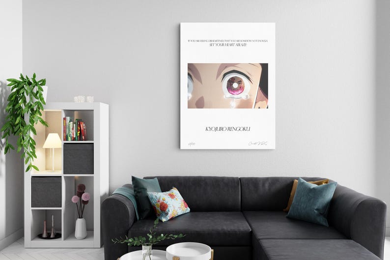 Kyojuro Rengoku - Set Your Heart Ablaze | Limited Edition Vertical ...