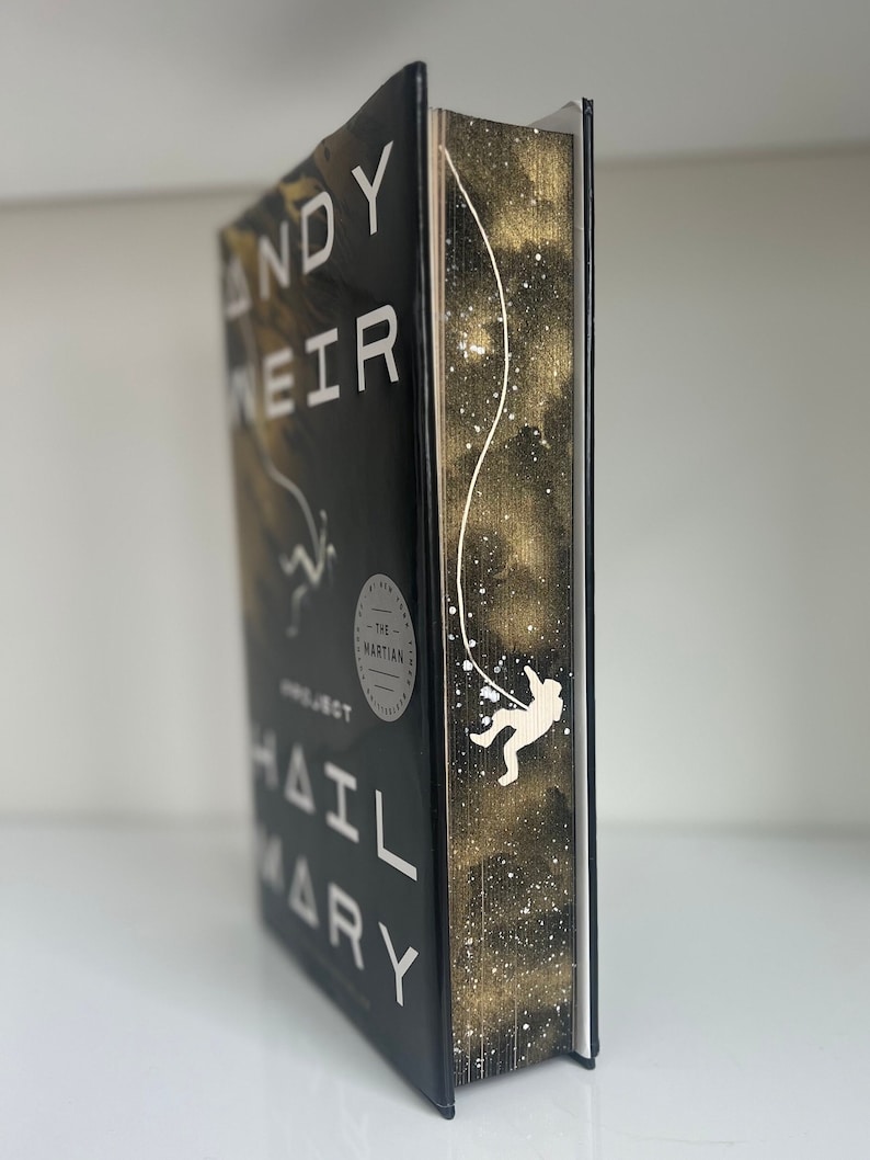Project Hail Mary Special Edition by Andy Weir, Black and Gold Space ...