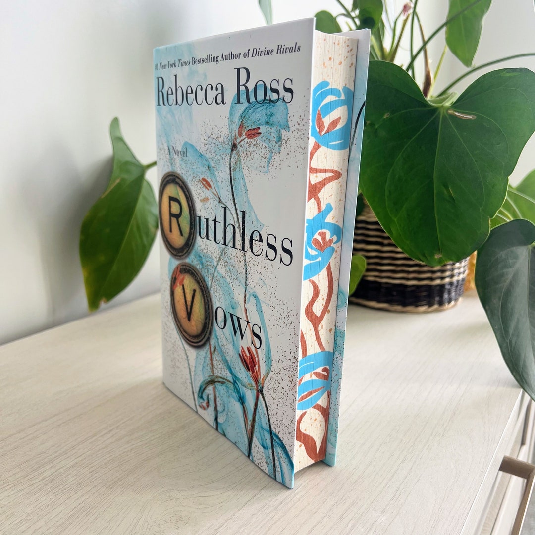 Ruthless Vows Special Edition by Rebecca Ross, Blue and Bronze Flower ...