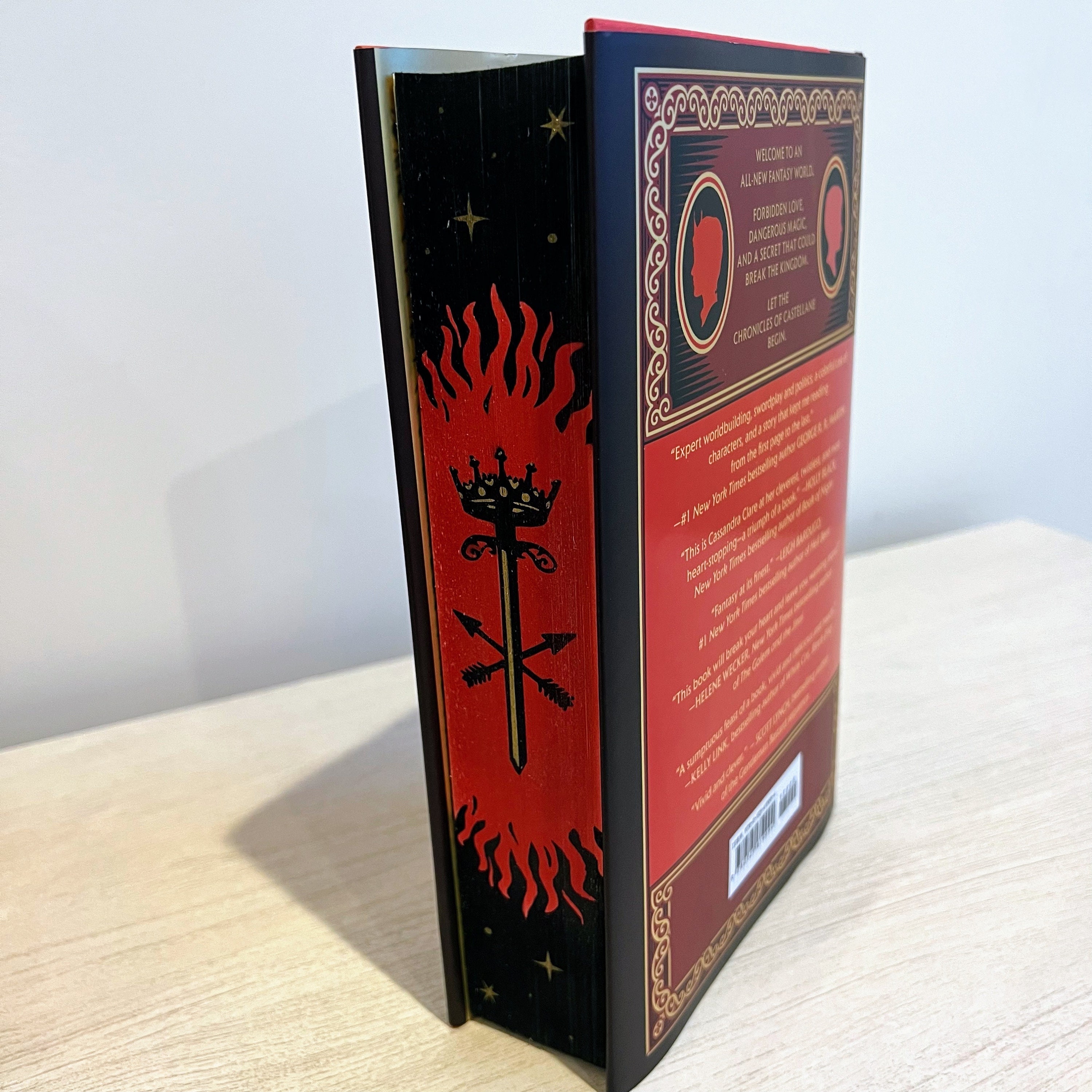 Sword Catcher Special Edition by Cassandra Clare, Sprayed Edge, Stenciled Pages, Painted Custom ...