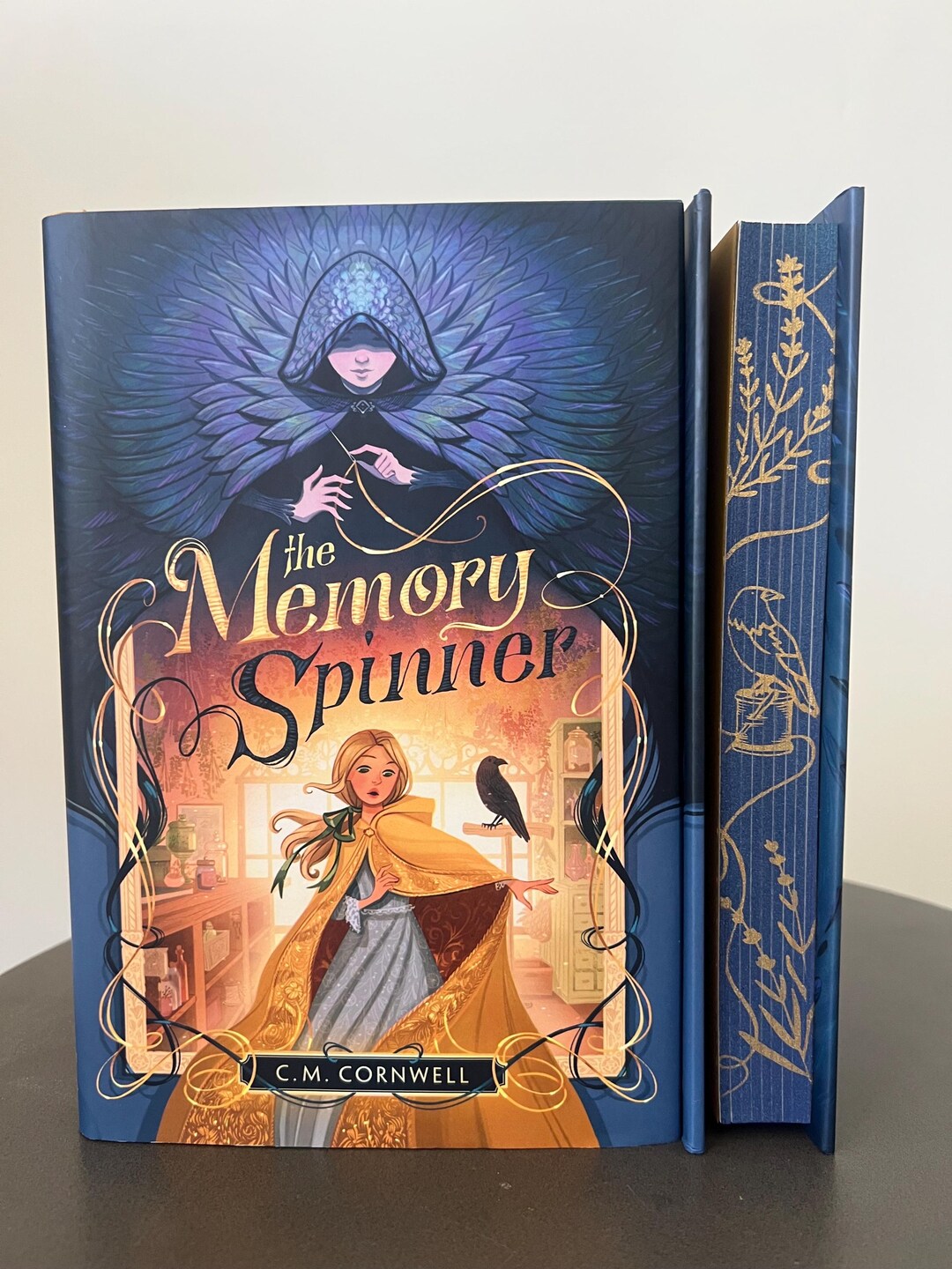 The Memory Spinner Special Edition: Sprayed Edge Stenciled Hardcover - Etsy