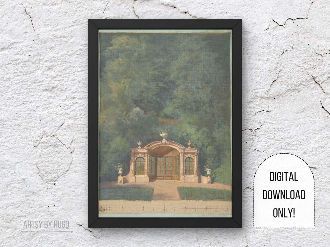 French Country Gallery Wall Art | Set of 5 Farmhouse Print Set | Green ...