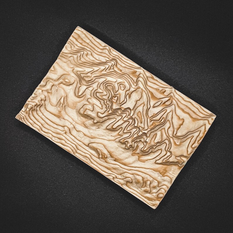 Personalised 3D Topographic Relief Map Special Place/mountain/region ...